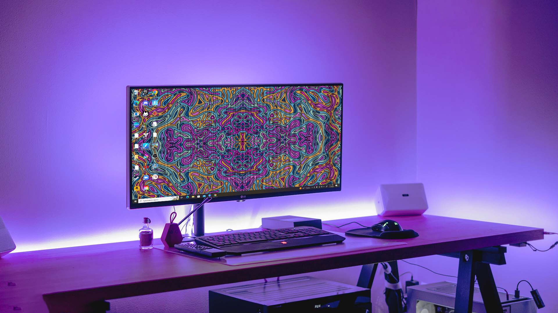 Desktop Wallpaper Purple Wallpaper Abstract Wallpaper PC - Etsy