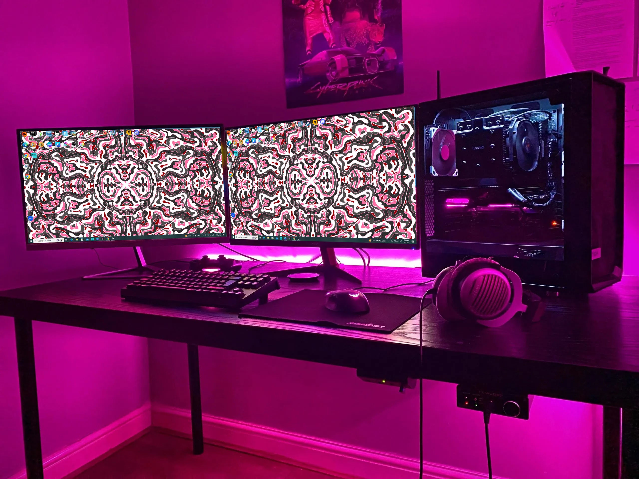 Desktop Wallpaper, Pink Wallpaper, Abstract Wallpaper, PC Wallpaper ...