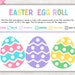 Easter Egg Roll Game for Kids, Printable Easter Candy Game, Easter ...