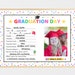 Kids Graduation Keepsake, End of School Questionnaire, Kindergarten ...