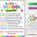 Back to School Survival Kit Editable, First Day of School Teacher Gift ...