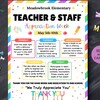 International Theme Teacher Appreciation Week Flyer, Around the World ...