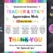 Teacher Appreciation Week Itinerary Poster Template, Newsletter ...