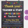 Teacher Appreciation Poster, Printable Staff Appreciation Sign ...