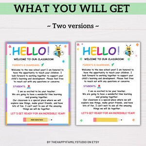 Welcome Back to School Letter for Parents and Students, First Day of ...