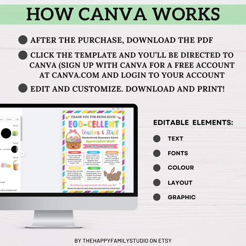 Easter Teacher Staff Appreciation Flyer, Easter Teacher Appreciation ...