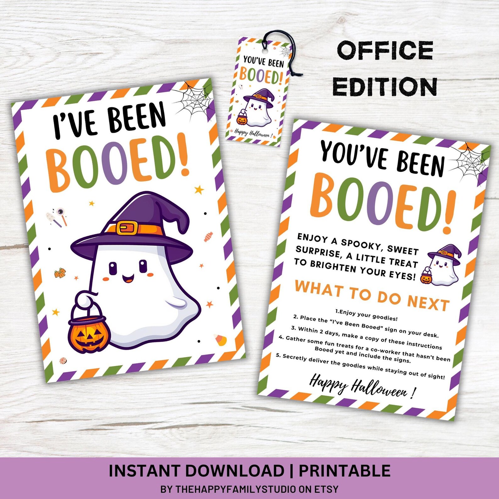 Office You've Been Booed Sign, I've Been Booed Coworker Edition ...