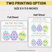 Easter Egg Roll Game for Kids, Printable Easter Candy Game, Easter ...