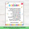 End of School Year Poem Gift From Teacher to Student, End of Year Gift ...