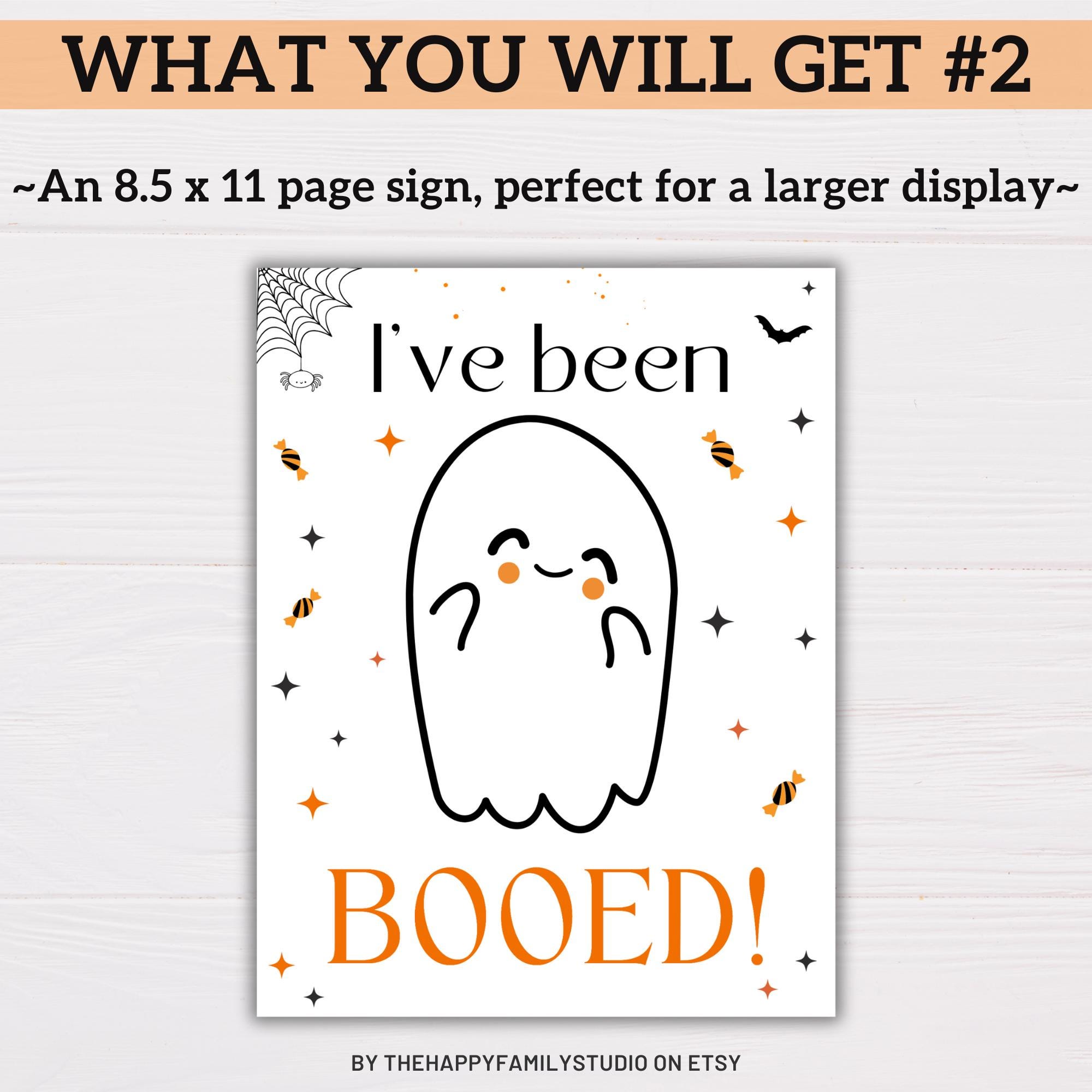 You Have Been Booed Printable Sign, Halloween Sign for Neighbor ...
