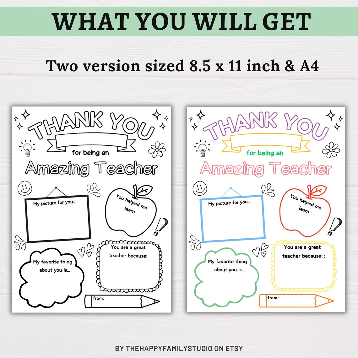 Printable Teacher Appreciation Gift, Teacher Appreciation Week, All ...