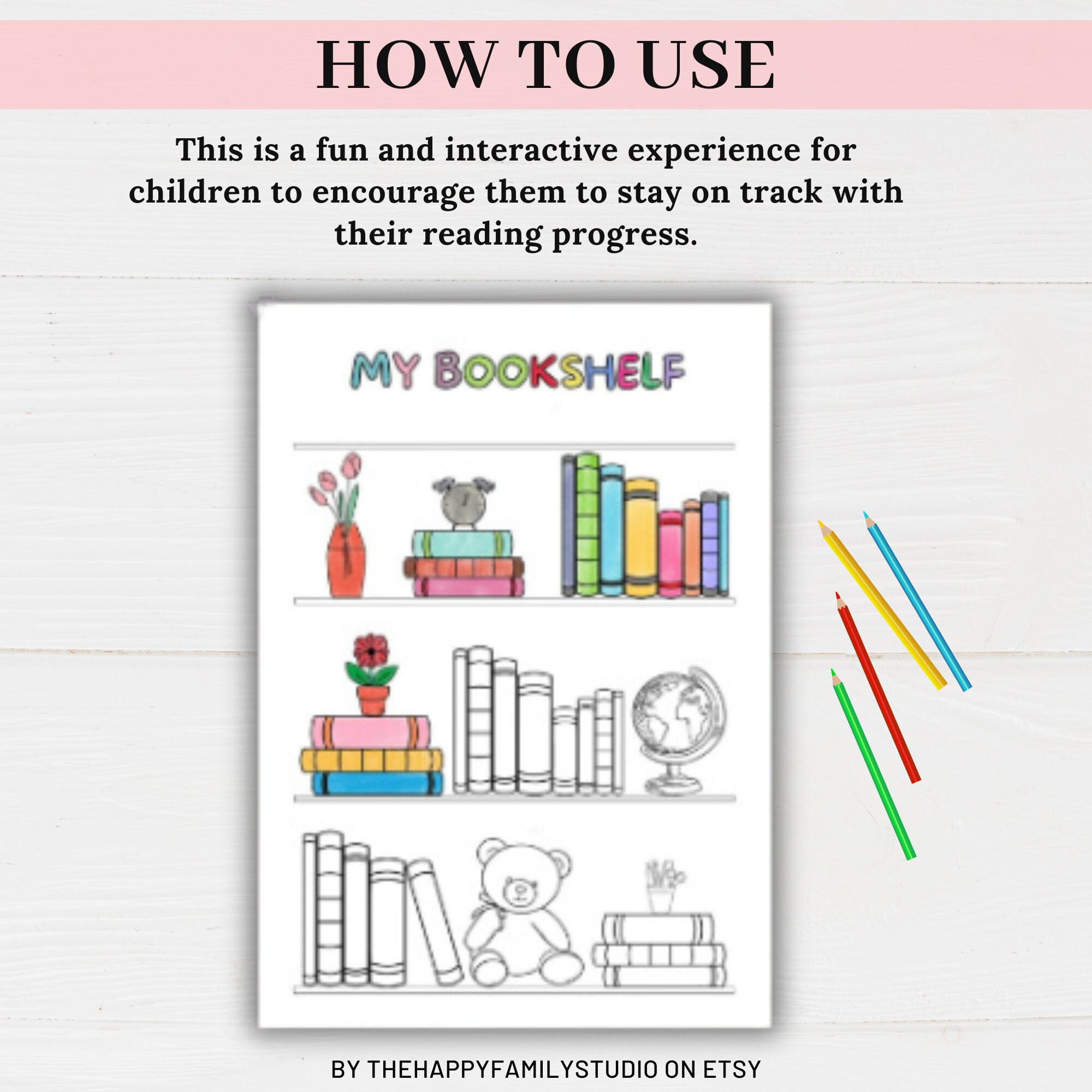 Bookshelf Reading Log, Reading Tracker Printable, Book Tracker 30 & 50 ...