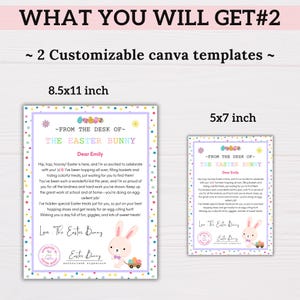 EDITABLE Letter From the Easter Bunny, Personalised Easter Bunny Letter ...