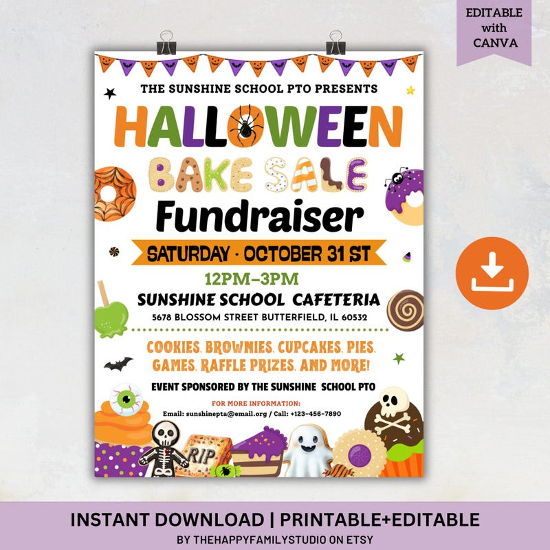 Cake Sale Poster Template - Etsy UK