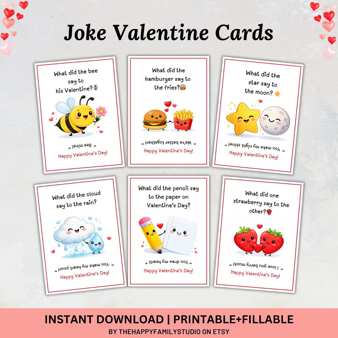 Joke Valentines Day Cards Printable, Funny Valentines Cards, Classroom ...