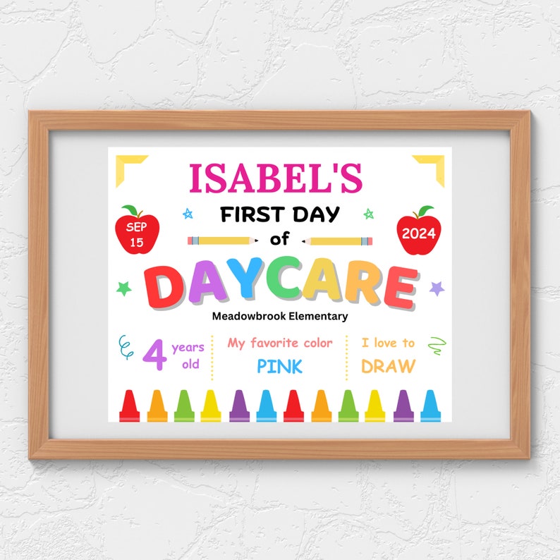 Editable First Day of School Sign, First Day of 1st-5th Grade Sign ...
