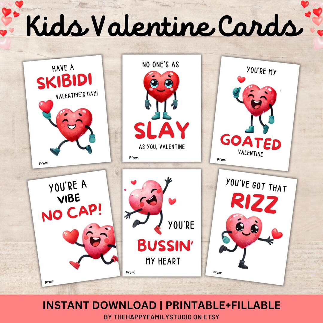 Slang Kids Valentines Day Cards, Tween Valentine Cards, Teen Boys ...