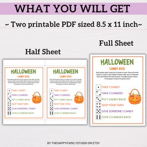 Halloween Candy Dice Game, Halloween School Classroom Games, Halloween ...