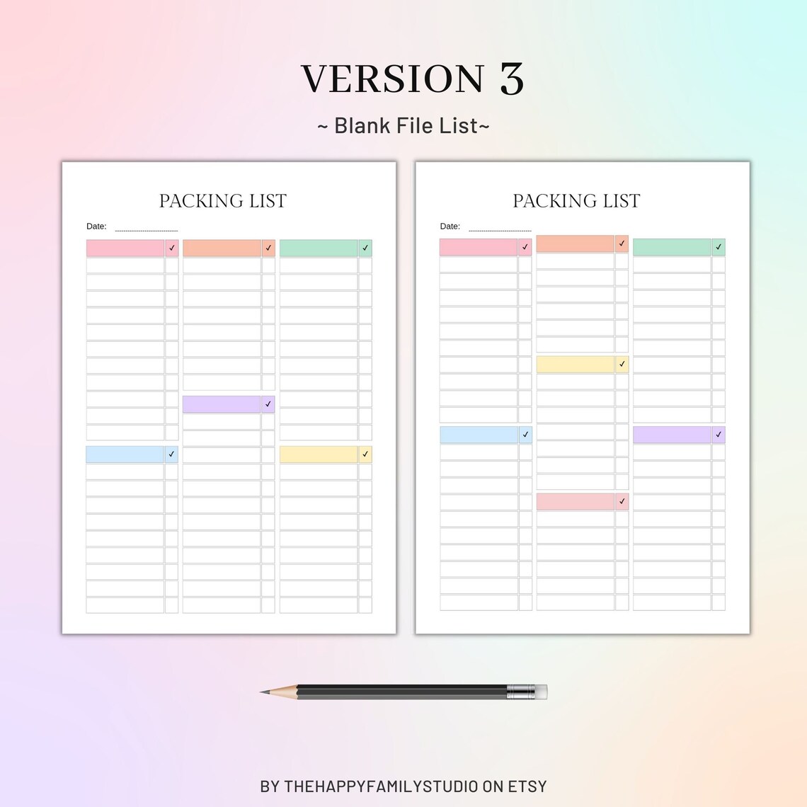 Editable Family Travel Packing List, Travel Checklist Printable, Trip ...