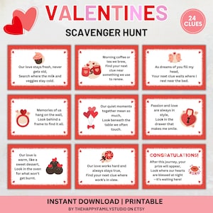 Valentine's Day Scavenger Hunt for Couples (digital Download) - Etsy