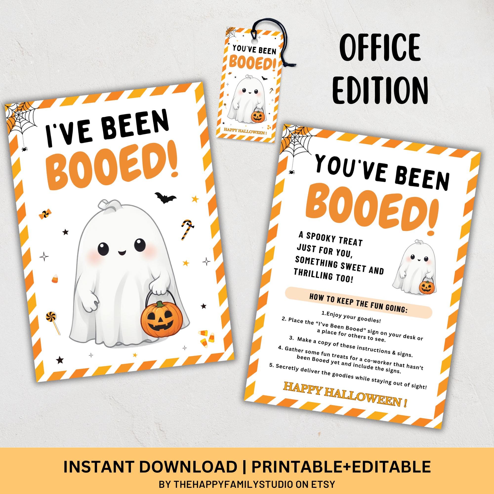 Office You've Been Booed Sign, I've Been Booed Coworker Edition ...