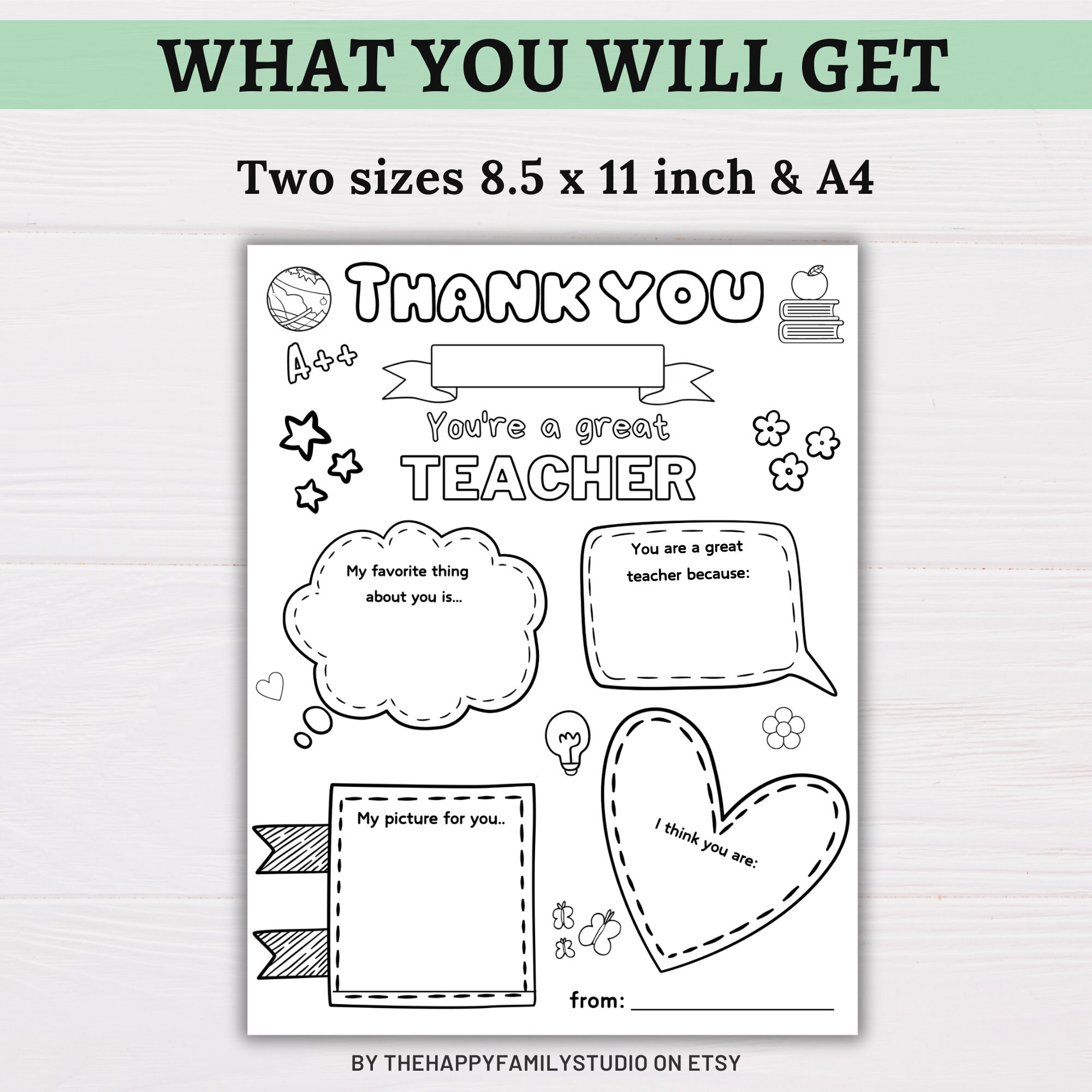 Printable Teacher Appreciation Gift, Teacher Appreciation Week, All ...