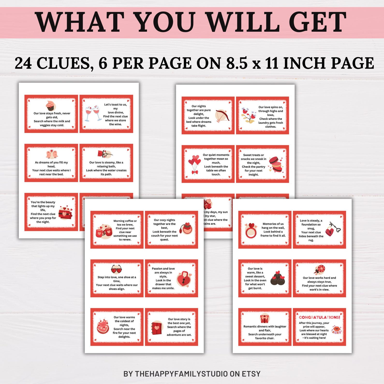 Valentine's Day Scavenger Hunt for Couples (digital Download) - Etsy