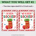 You've Been Socked Sign, Staff Appreciation Gift, Christmas Stocking ...