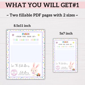 EDITABLE Letter From the Easter Bunny, Personalised Easter Bunny Letter ...