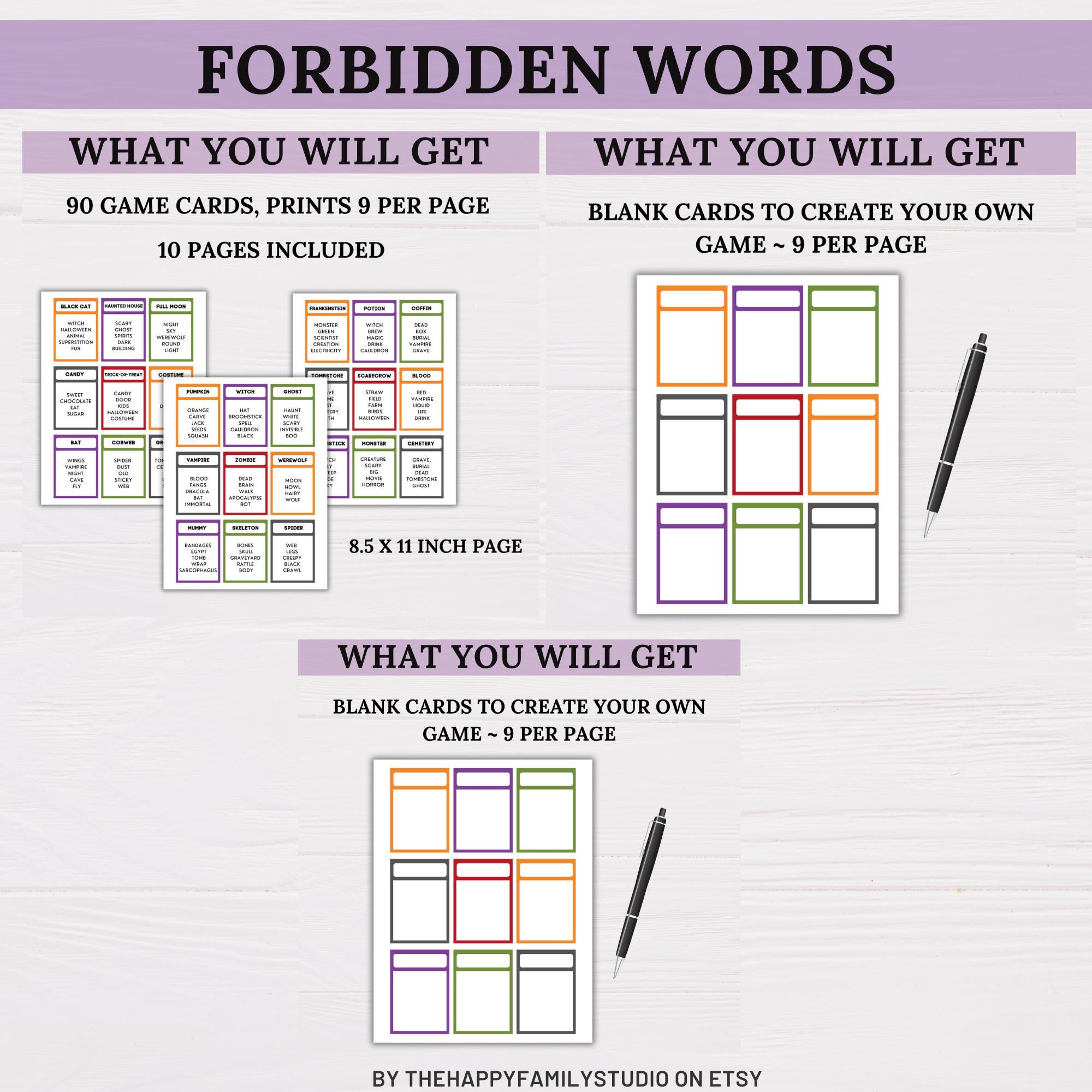 Halloween Mega Game Bundle, Halloween Party Games & Activities, Family ...