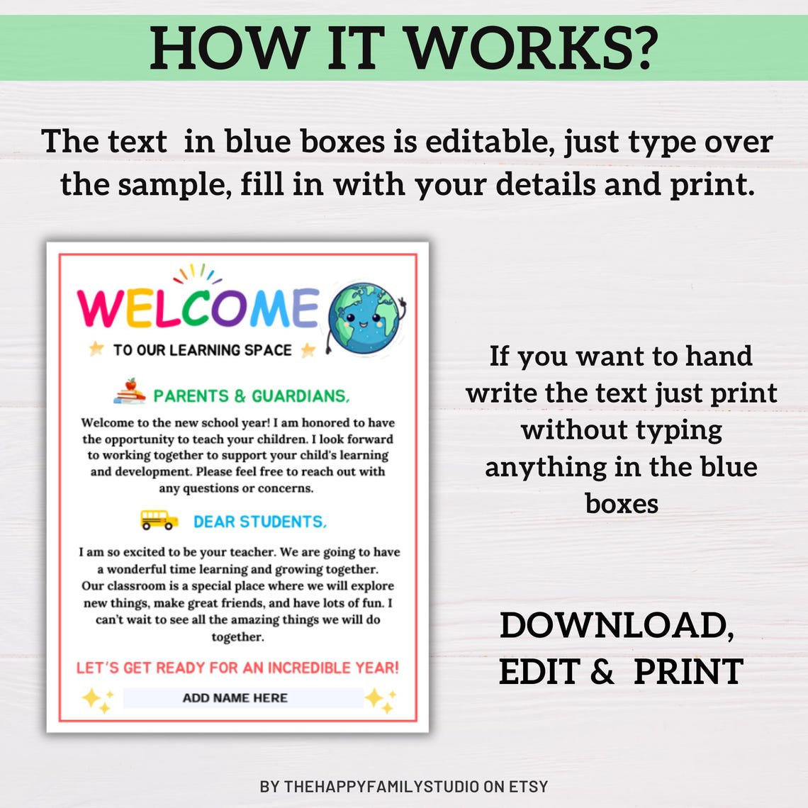 Welcome Back to School Letter for Parents and Students, First Day of ...