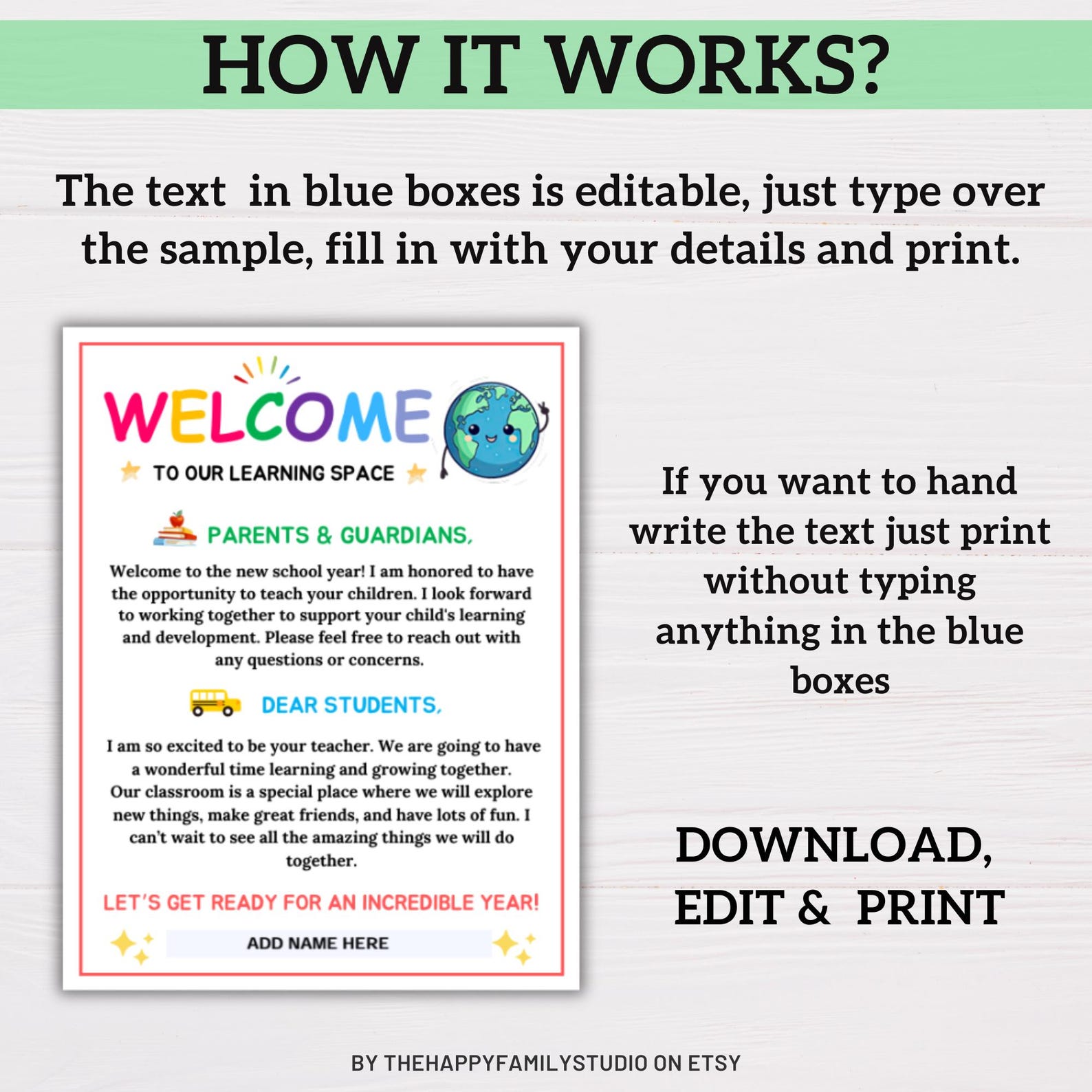 Welcome Back to School Letter for Parents and Students, First Day of ...