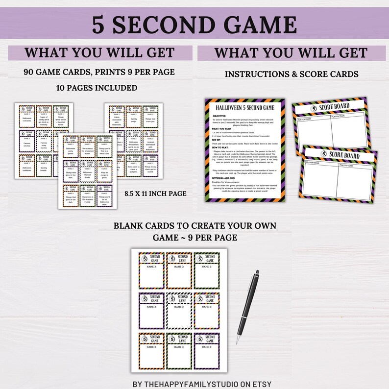 Halloween Mega Game Bundle, Halloween Party Games & Activities, Family ...