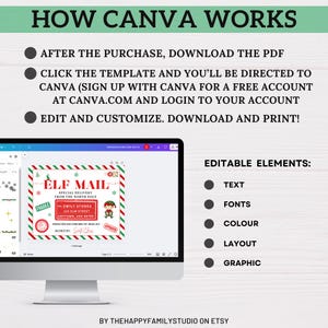 Christmas Elf Mail Box Label Template, North Pole Express Shipping ...