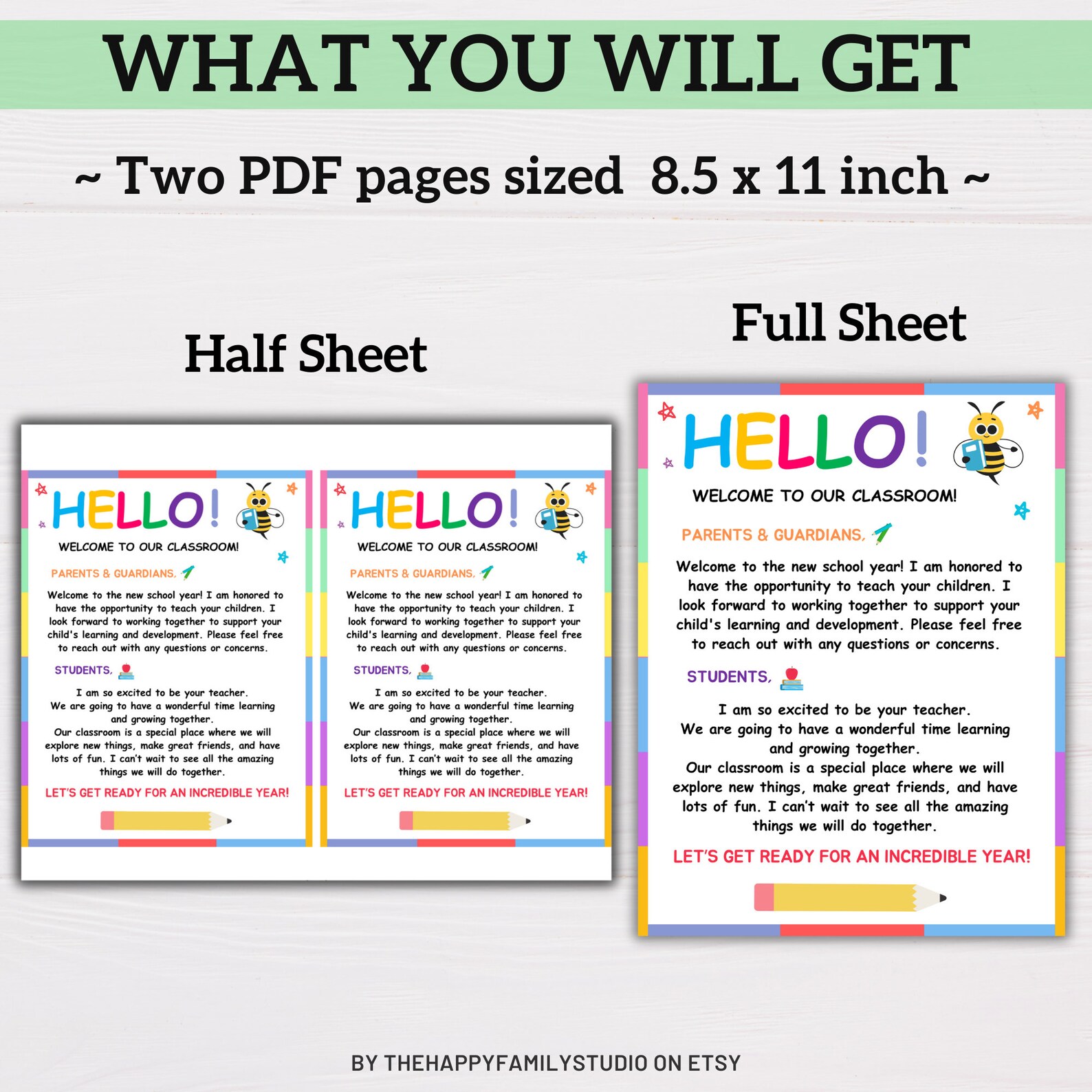 Welcome Back to School Letter for Parents and Students, First Day of ...