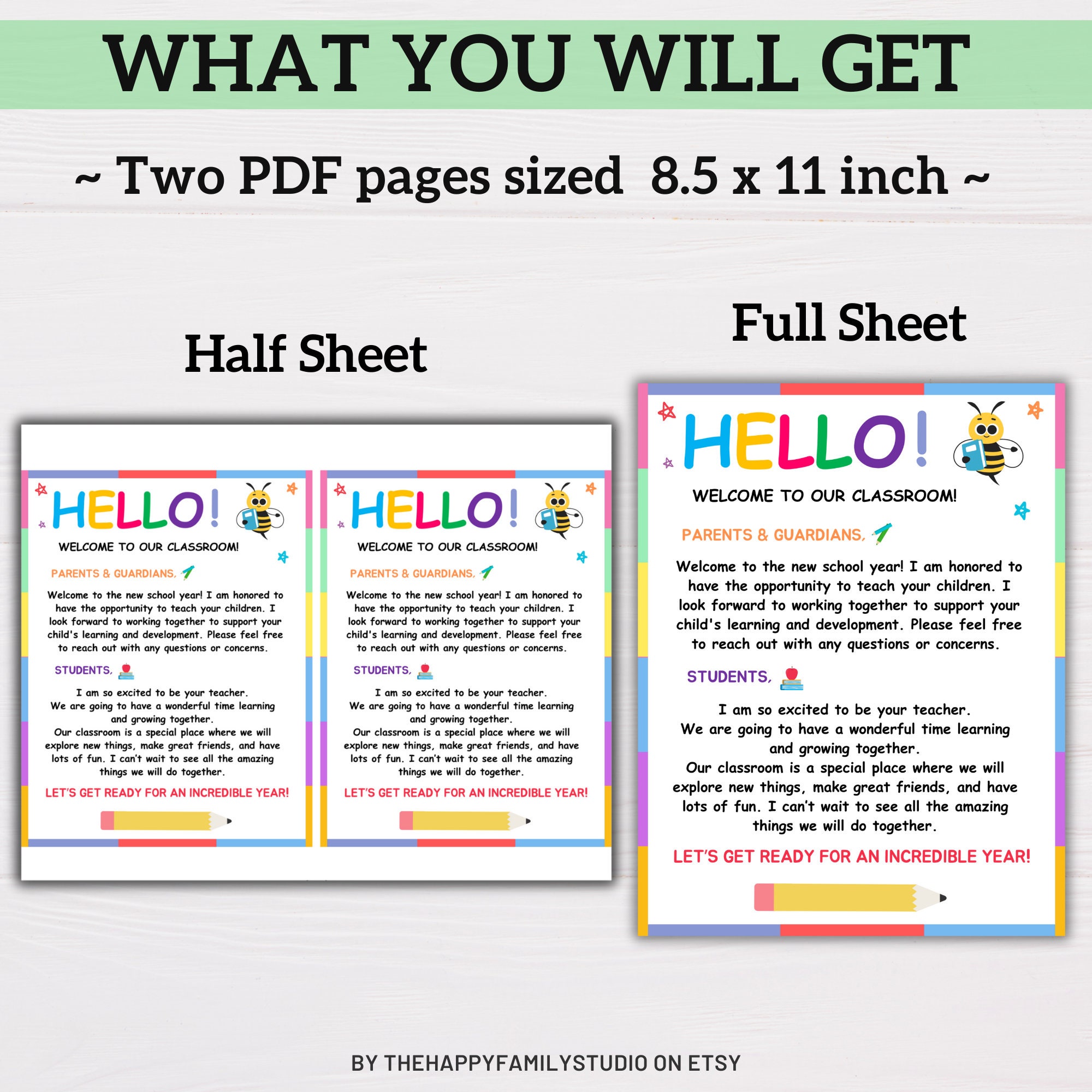 Welcome Back to School Letter for Parents and Students, First Day of ...