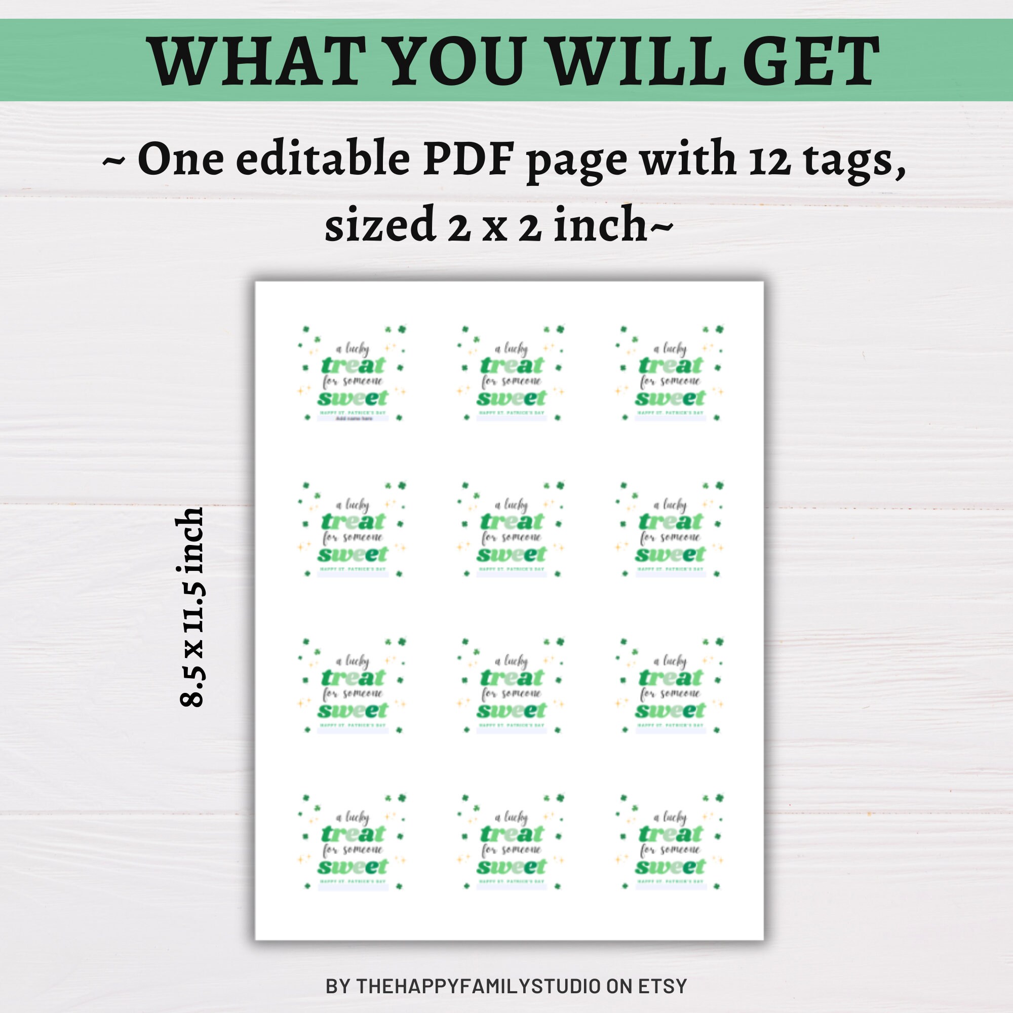 Printable St Patricks Day Tags, A Lucky Treat for Someone Sweet Gift ...