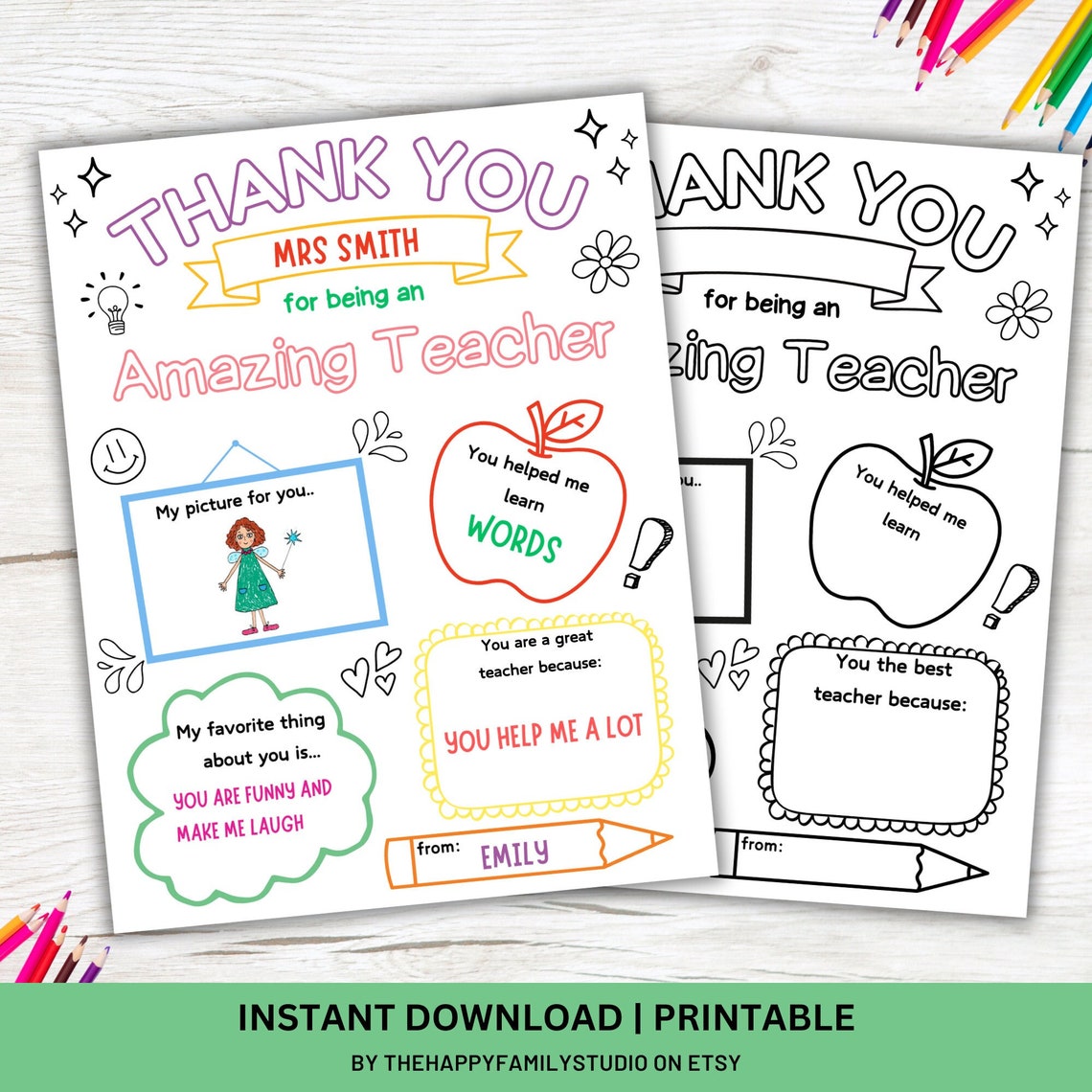 Printable Teacher Appreciation Gift, Teacher Appreciation Week, All ...