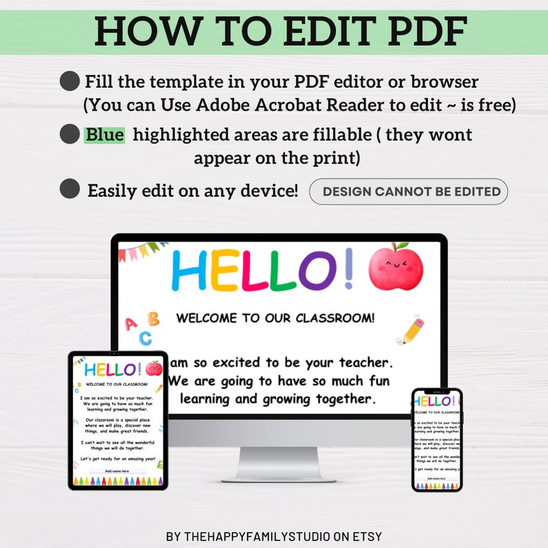 First Day of School Greeting Card, Welcome Back to School Letter ...