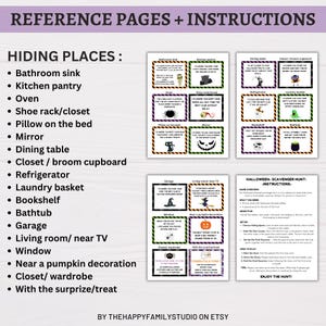 Halloween Scavenger Hunt for Kids, Ultimate Indoor Halloween Treasure ...