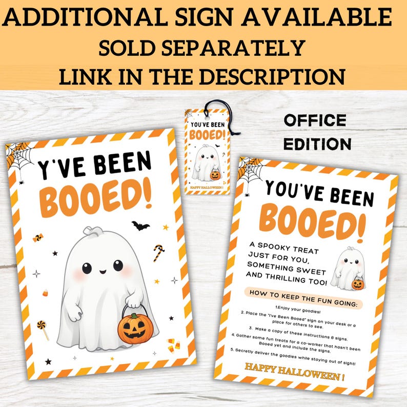 Office You've Been Booed Sign, I've Been Booed Coworker Edition ...