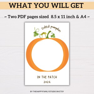 Autumn Pumpkin Handprint Art, Fall Handprint Keepsake, DIY Fall ...