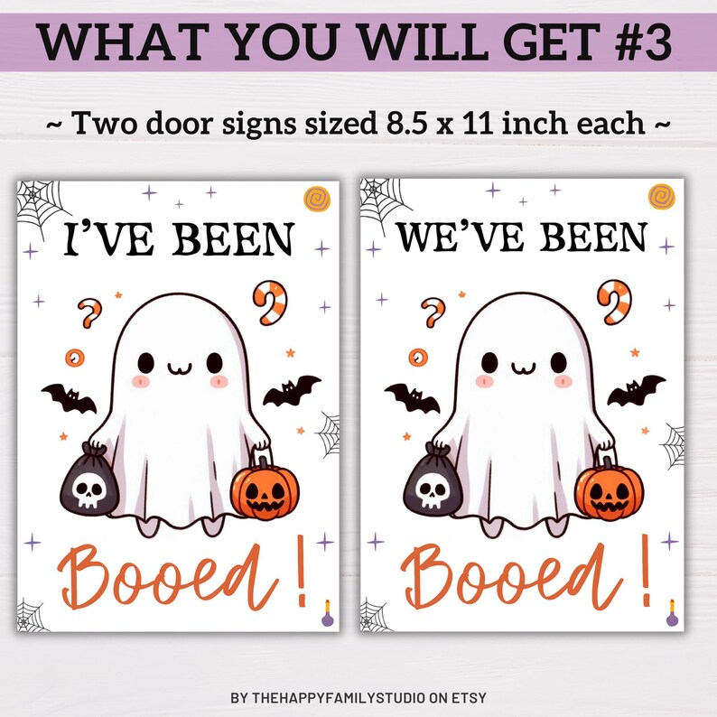 You've Been Booed Printable, Boo Basket Sign, Halloween Booed Poem ...