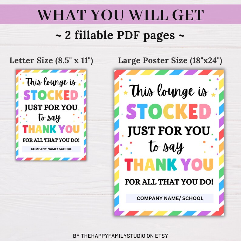 Teacher Appreciation Poster, Printable Staff Appreciation Sign ...