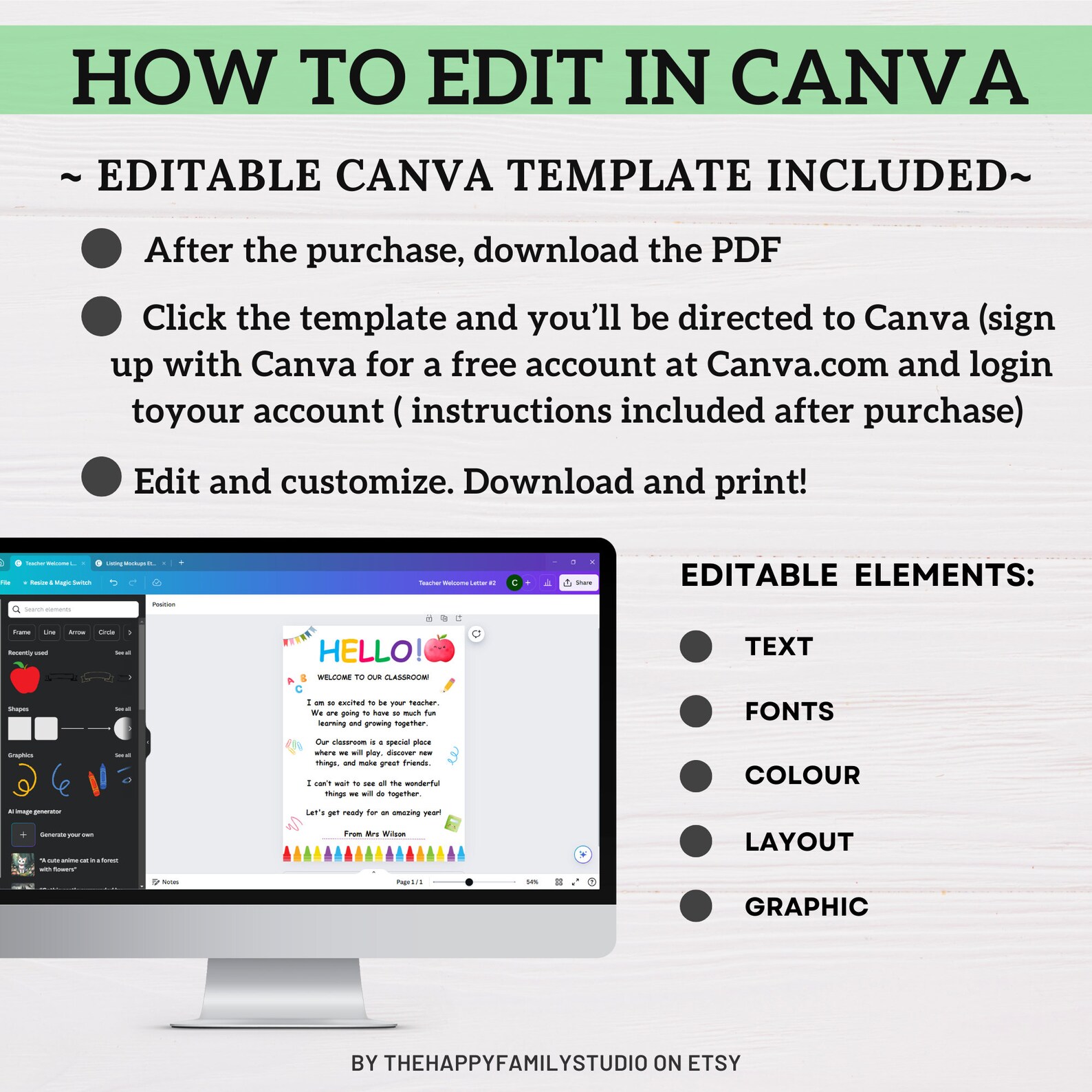 First Day of School Greeting Card, Welcome Back to School Letter ...