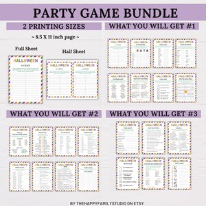 Halloween Mega Game Bundle, Halloween Party Games & Activities, Family ...