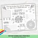 2025 New Year Activity Placemat, New Year's Eve Activity Page, Coloring ...