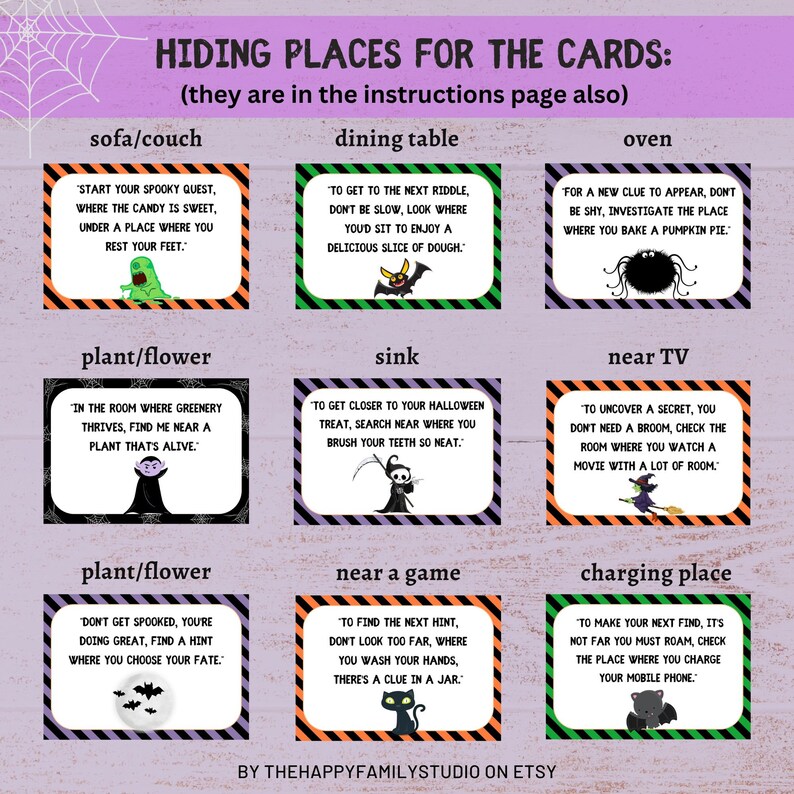 Halloween Scavenger Hunt for Kids, Ultimate Indoor Halloween Treasure ...