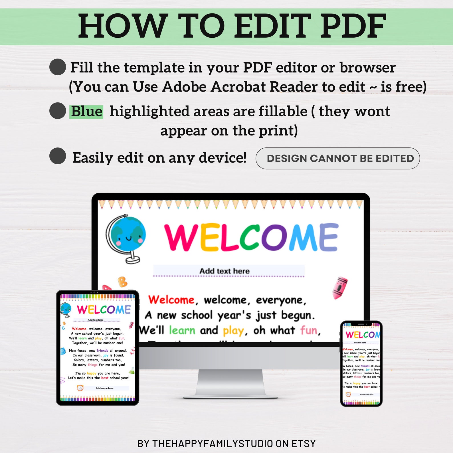 Welcome Back to School Letter for Students, Teacher Gift School Card ...