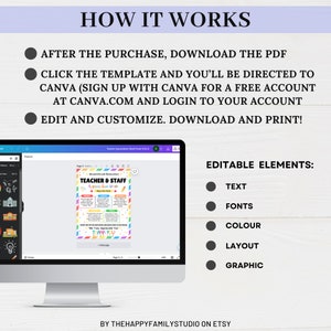 Teacher Appreciation Week Itinerary Poster Template, Newsletter ...